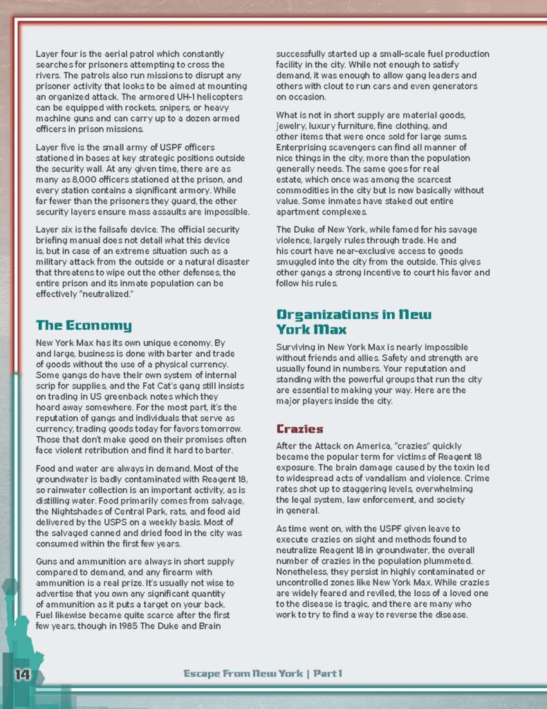 Escape From New York™ - Evil Genius Games